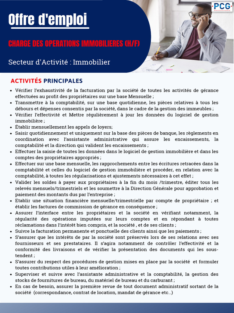 Charge Des Operations Imobilieres | PDF