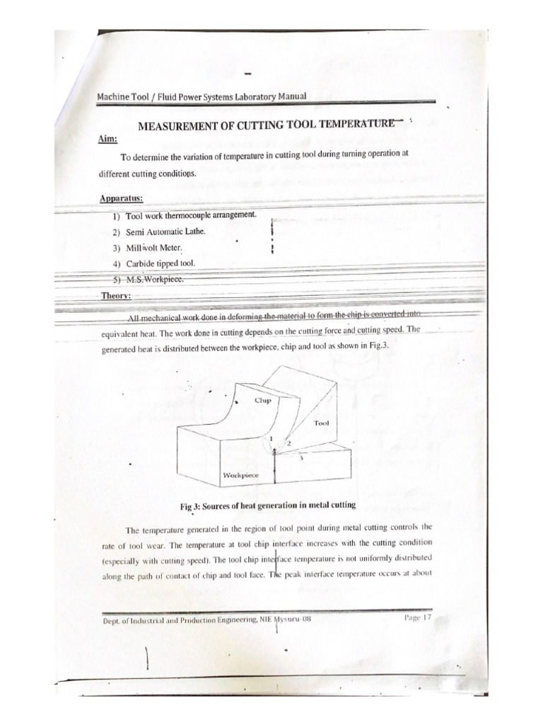 Machine Tool Fluid Power Systems Laboratory Manual | PDF