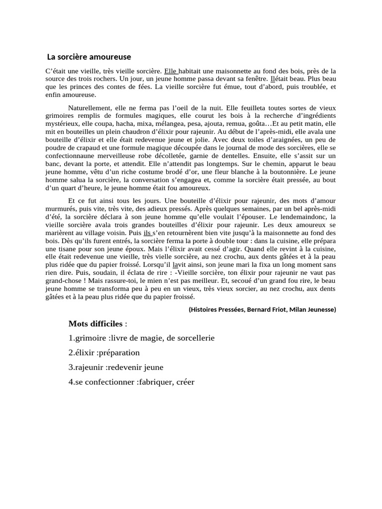 La Sorcière Amoureuse | PDF