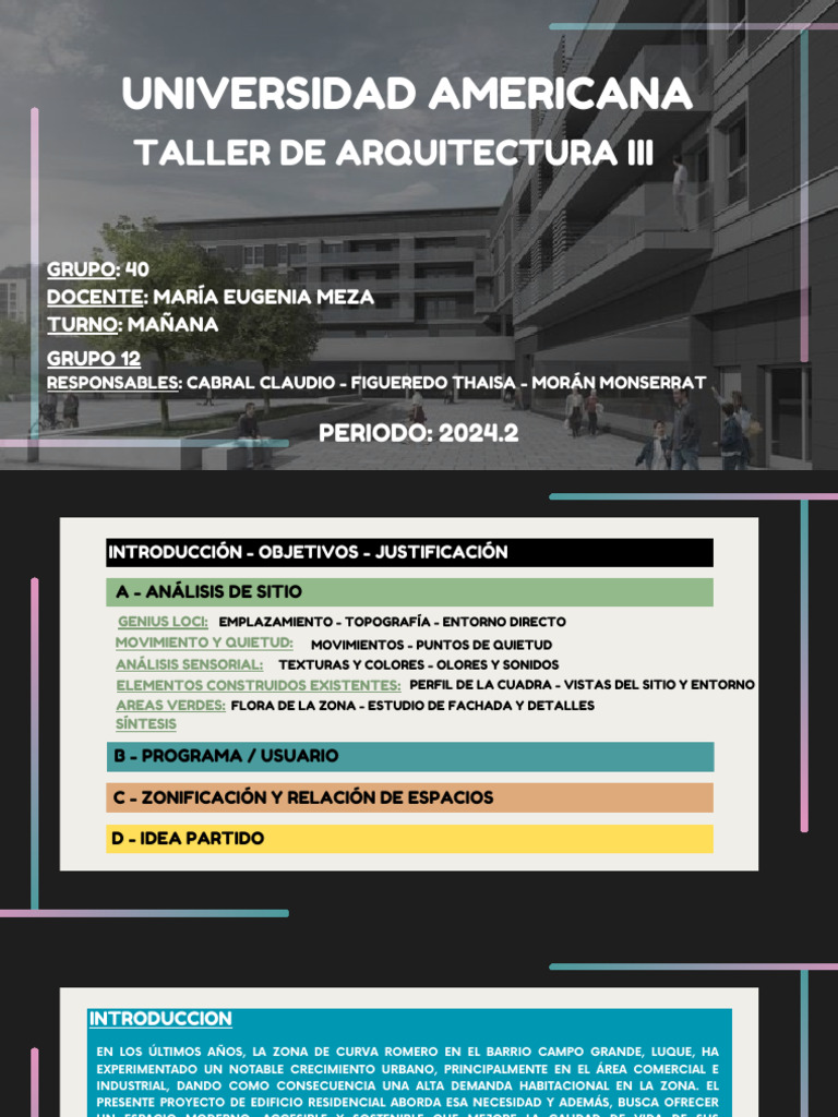 Proyecto Residencial en Luque 2024 | PDF