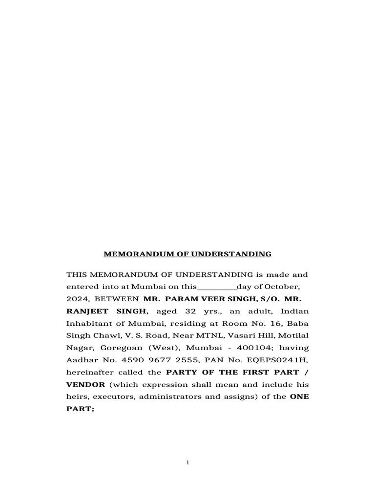 Corrected - Open Plot - Mou - PARAM VEER SINGH - 30.09 | PDF