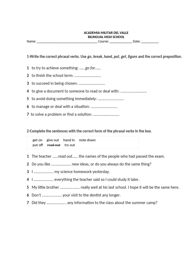 VOCABULARY 1education Phrasal Verbs - Ion Nouns - B2 English | PDF