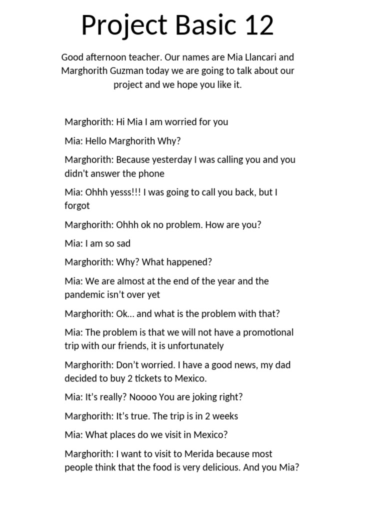 Project Basic 12 | PDF