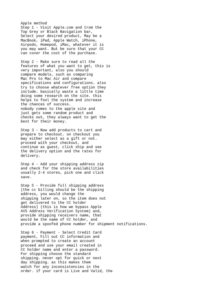 Apple Method? | PDF
