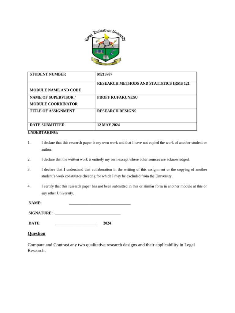 M213787 IRMS Assignemnt | PDF