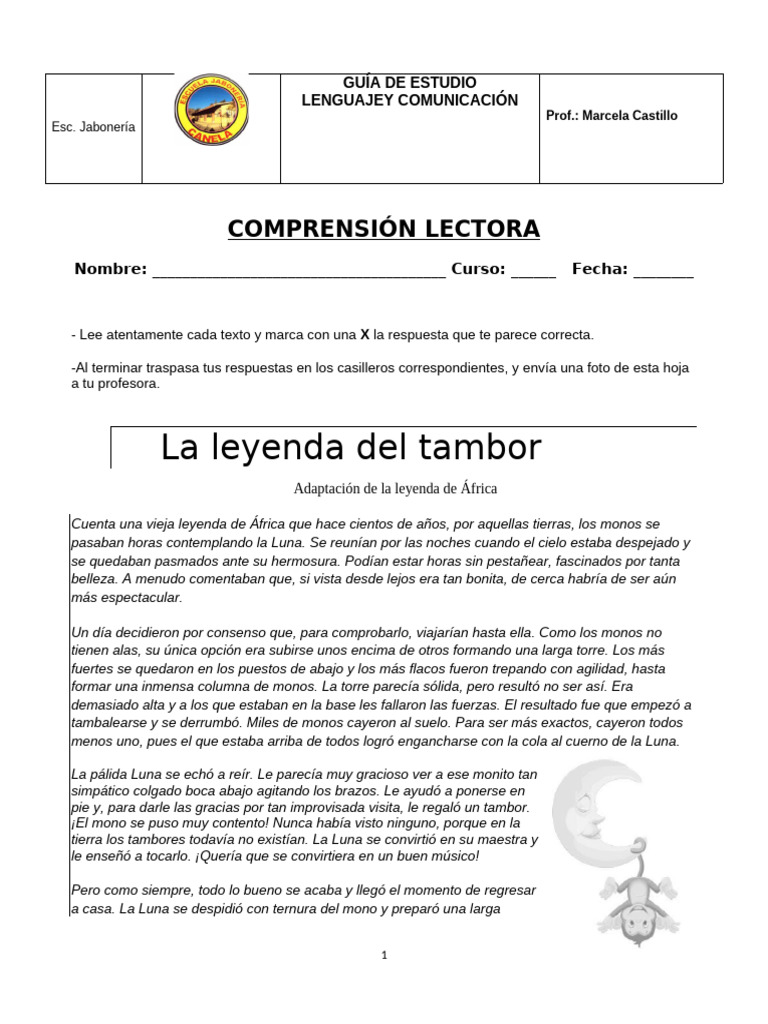 Comprension Lectora 4 Octubre | PDF