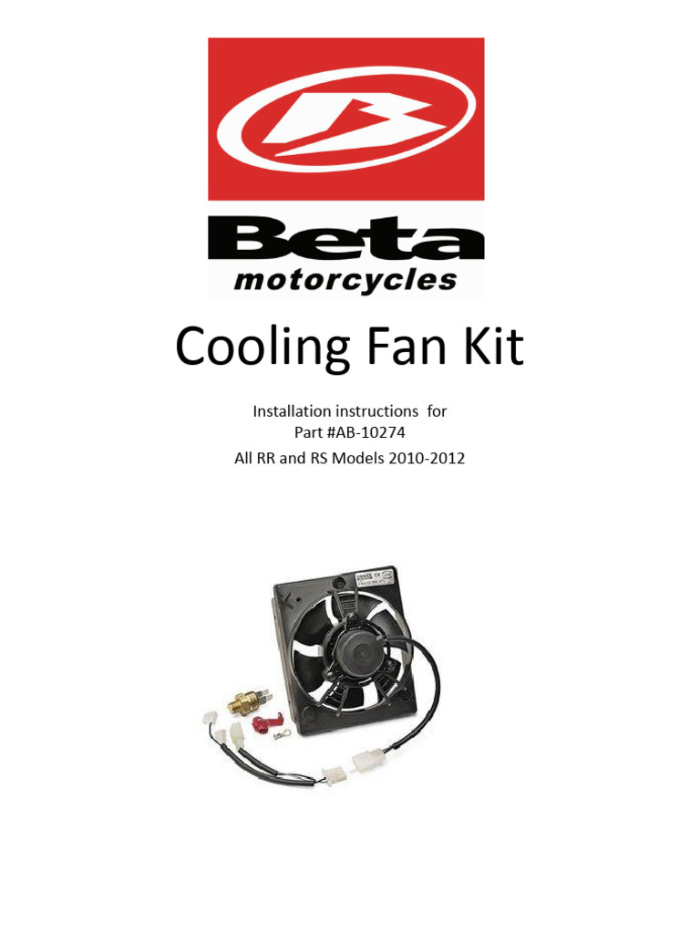 Fan Kit Instructions | PDF
