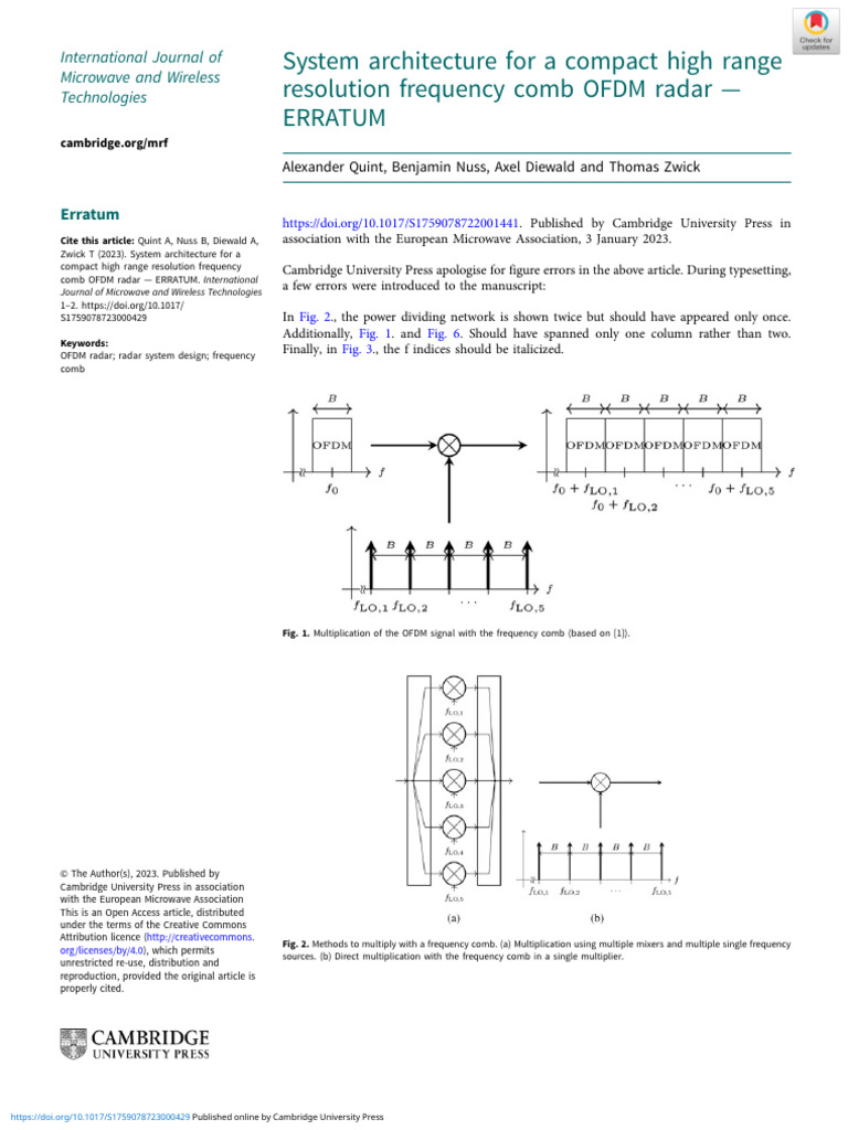 System Architecture For A Compact High Range Resol | PDF