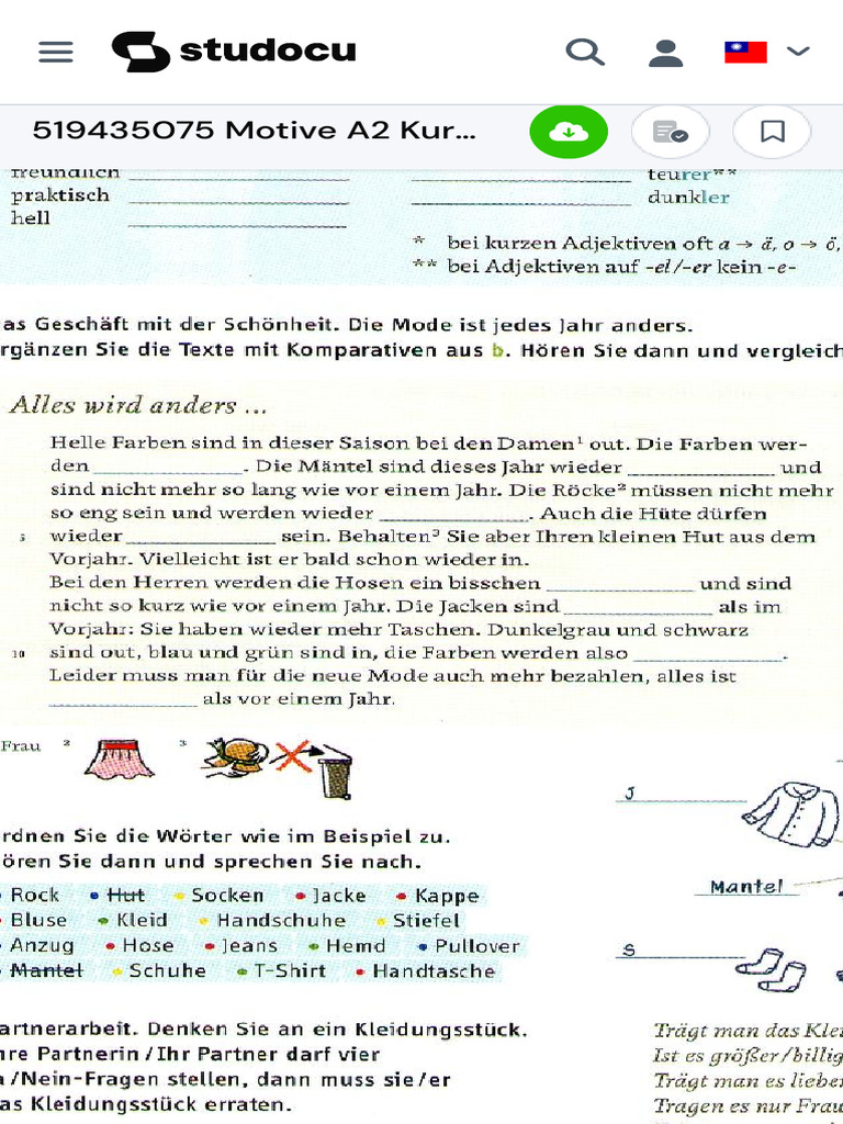 Motive A2 Kursbuch - Statistics - Studocu | PDF