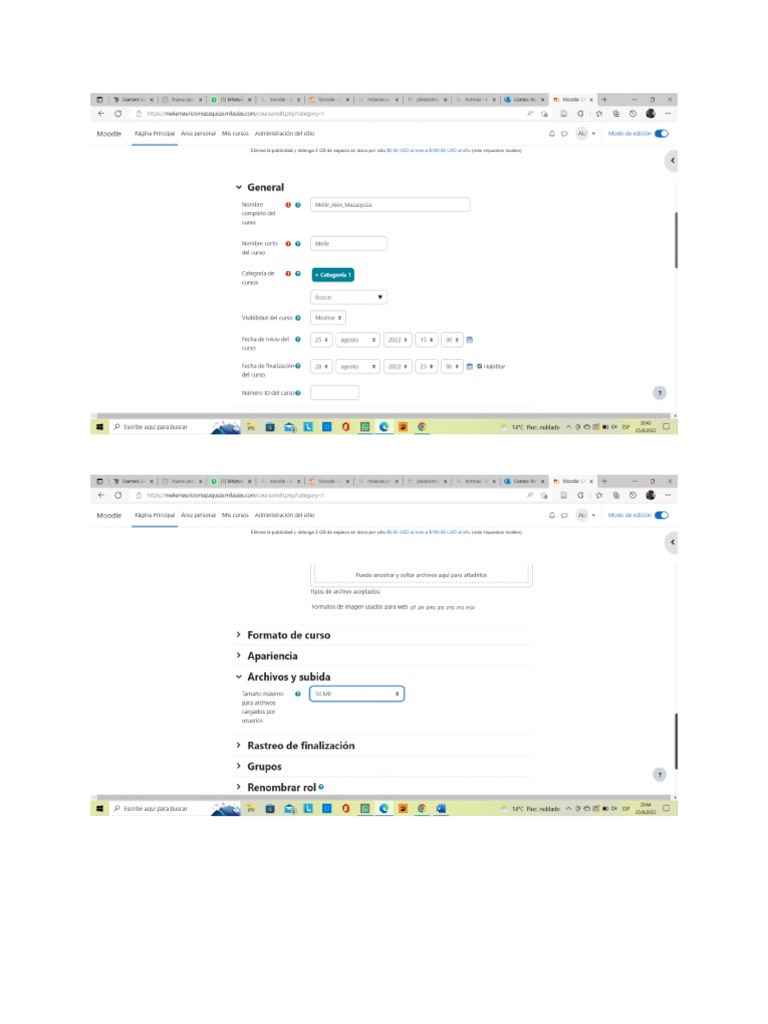 Evidencias de La Configuración de La Prueba Alex Mazaquiza | PDF