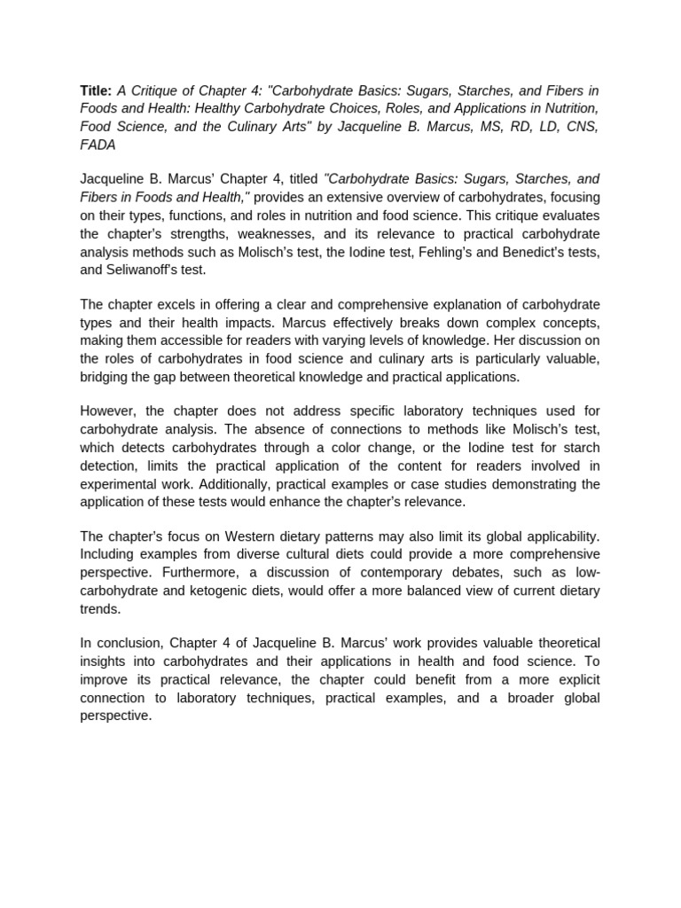 Critque Paper | PDF