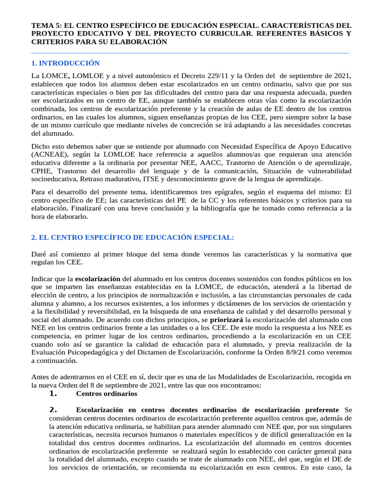 Tema 5 PT 2022 | PDF | Plan de estudios | Crecimiento personal y profesional