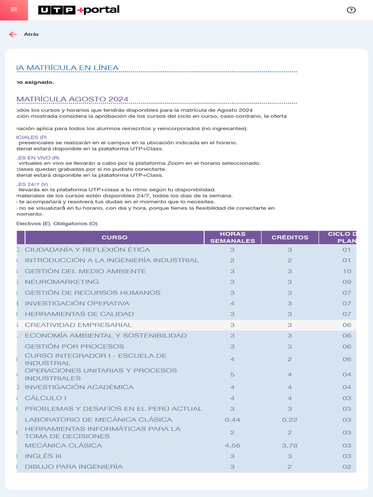 UTP+ Portal Universidad Tecnológica Del Perú | PDF