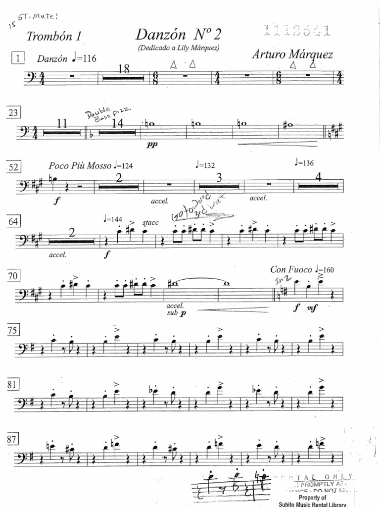 Trombone Danzon | PDF