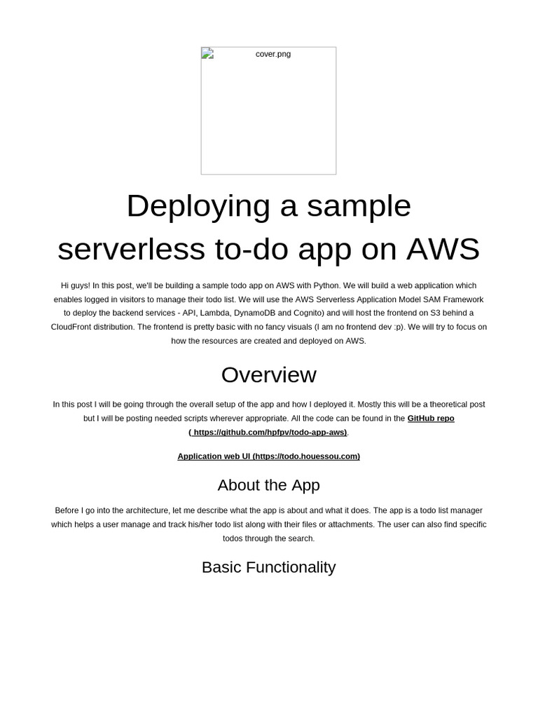Serverless Project Doc | PDF