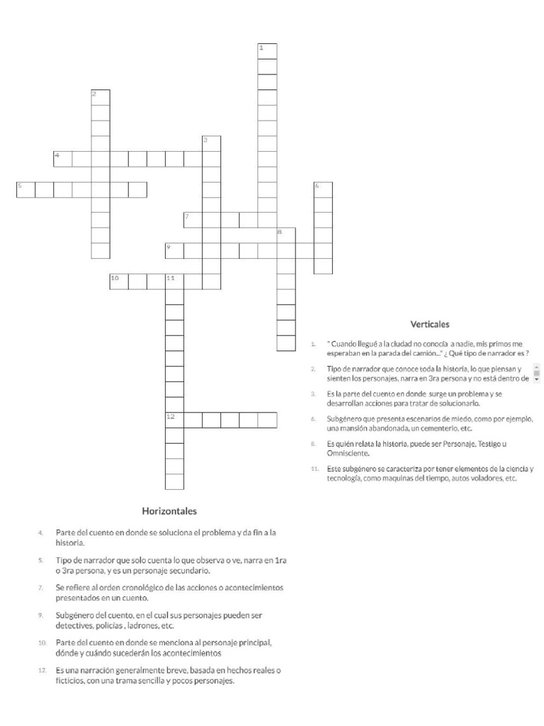 Cricigrama Cuento2 | PDF