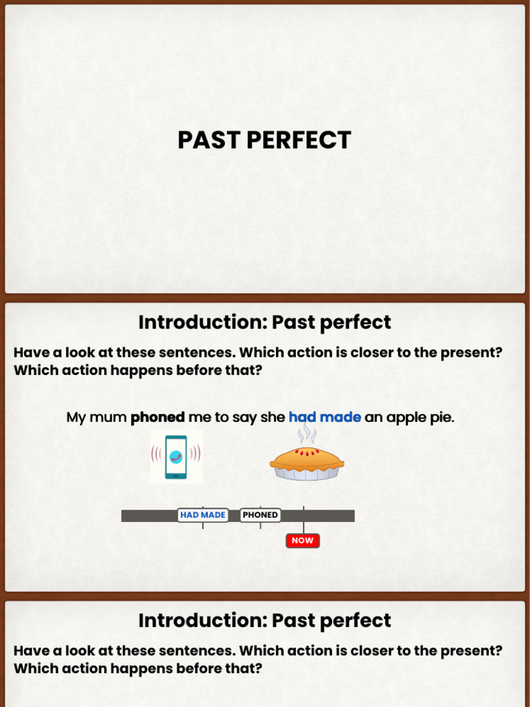 Past perfect | PDF