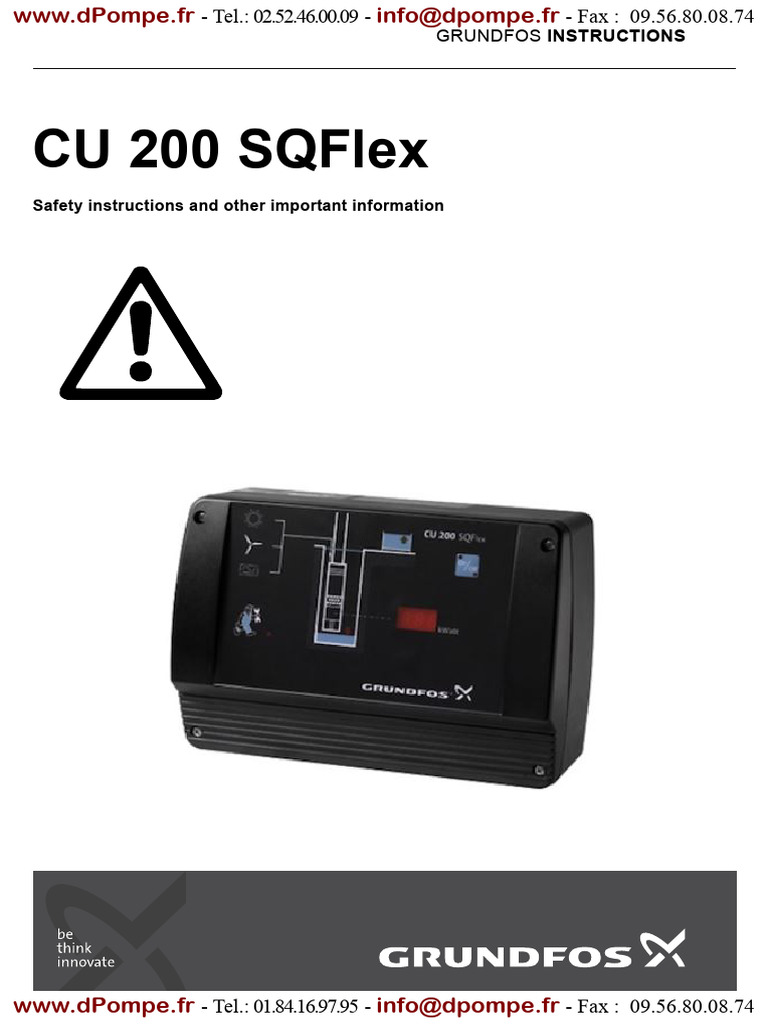 Manuel d'installation CU 200 SQFlex | PDF | Interrupteur | Énergie ...