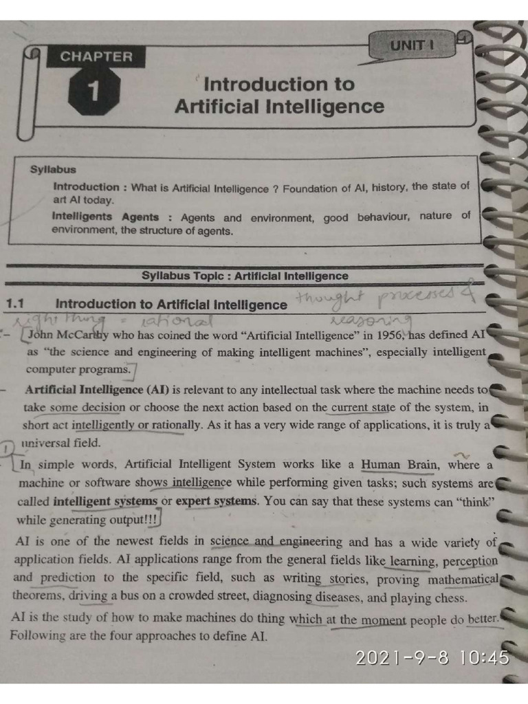 AI Unit 1 | PDF