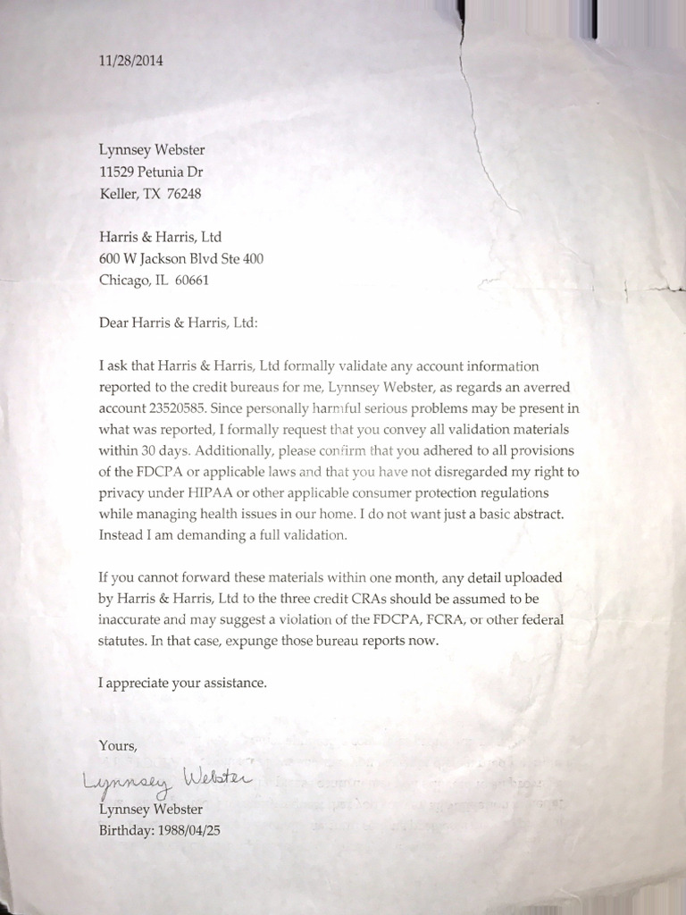 Credit bureau removal letter example | PDF