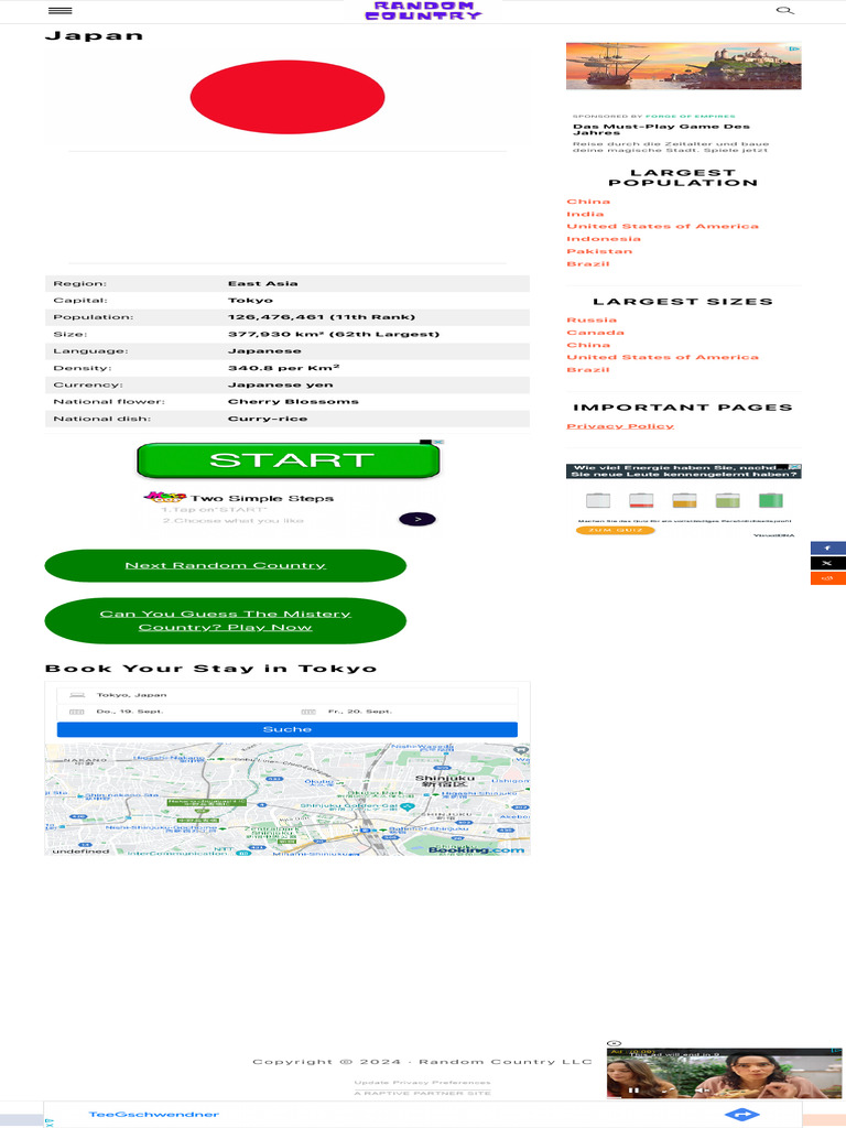 Japan - Random Country - Explore The Worldcv | PDF