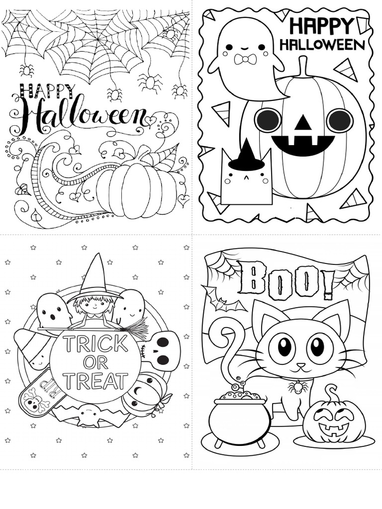 Halloween For Coloring | PDF