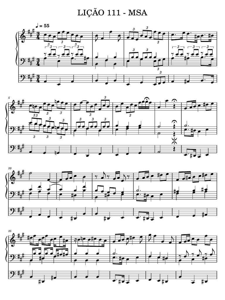 Lição 111 - Msa | PDF