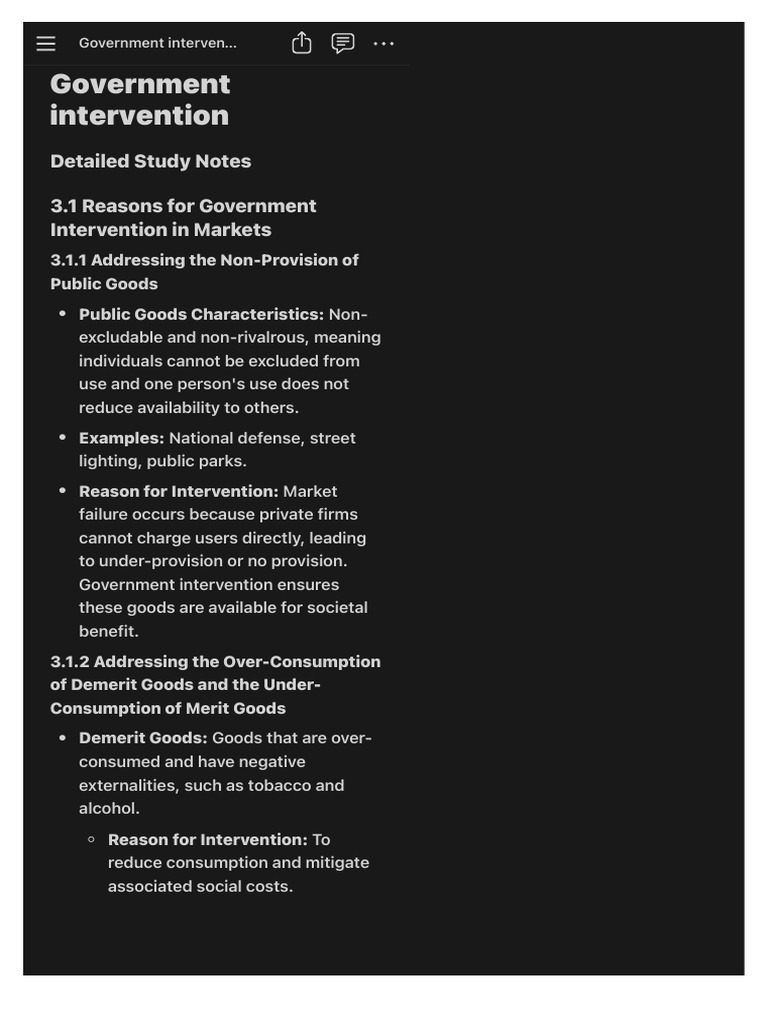 Government Intervention | PDF