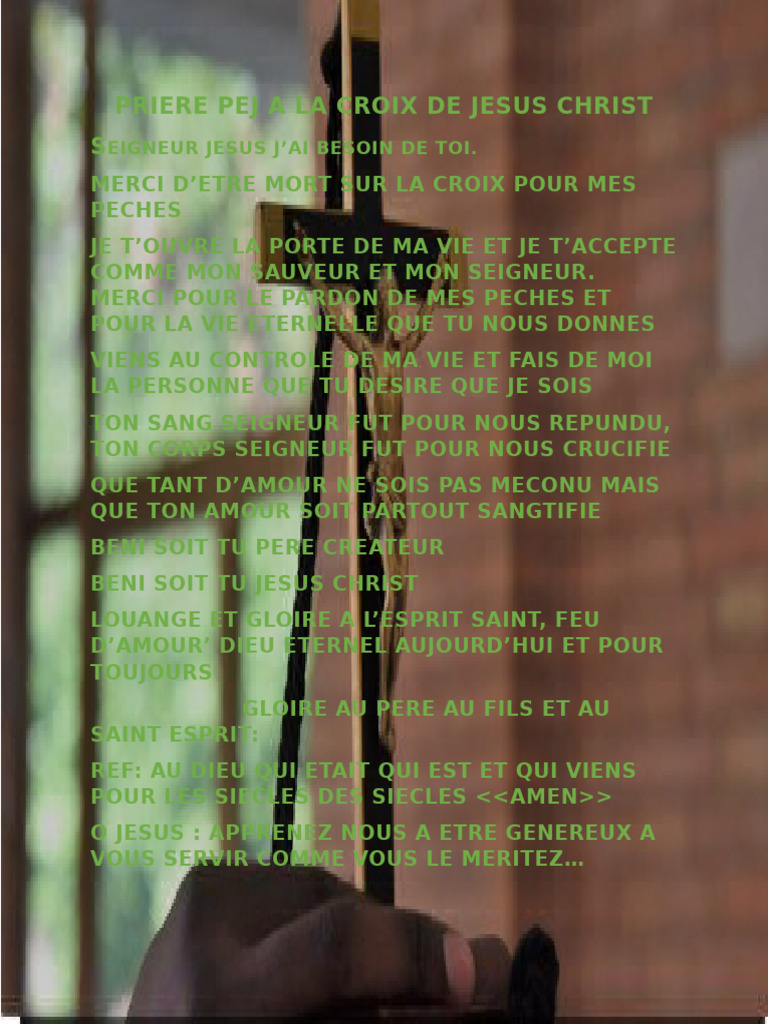 Priere Pej A La Croix de Jesus Christ | PDF