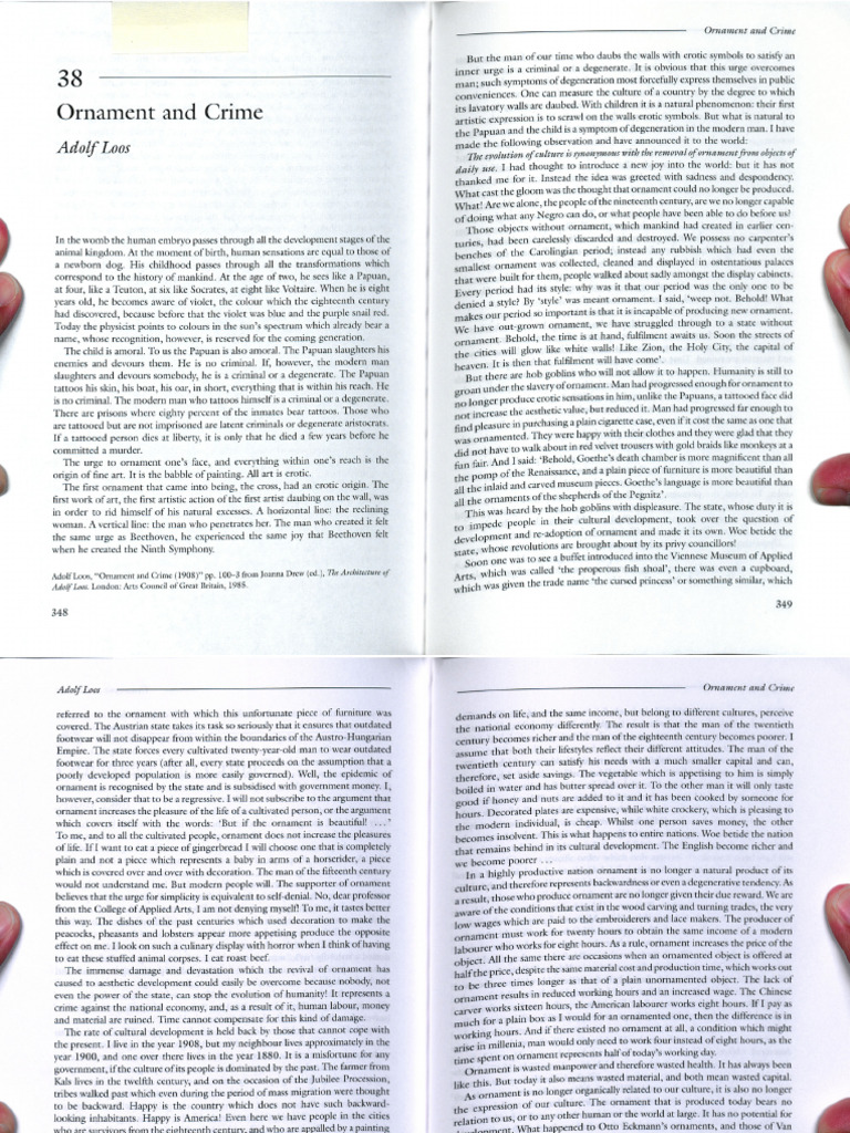 Loos OrnamentandCrime | PDF