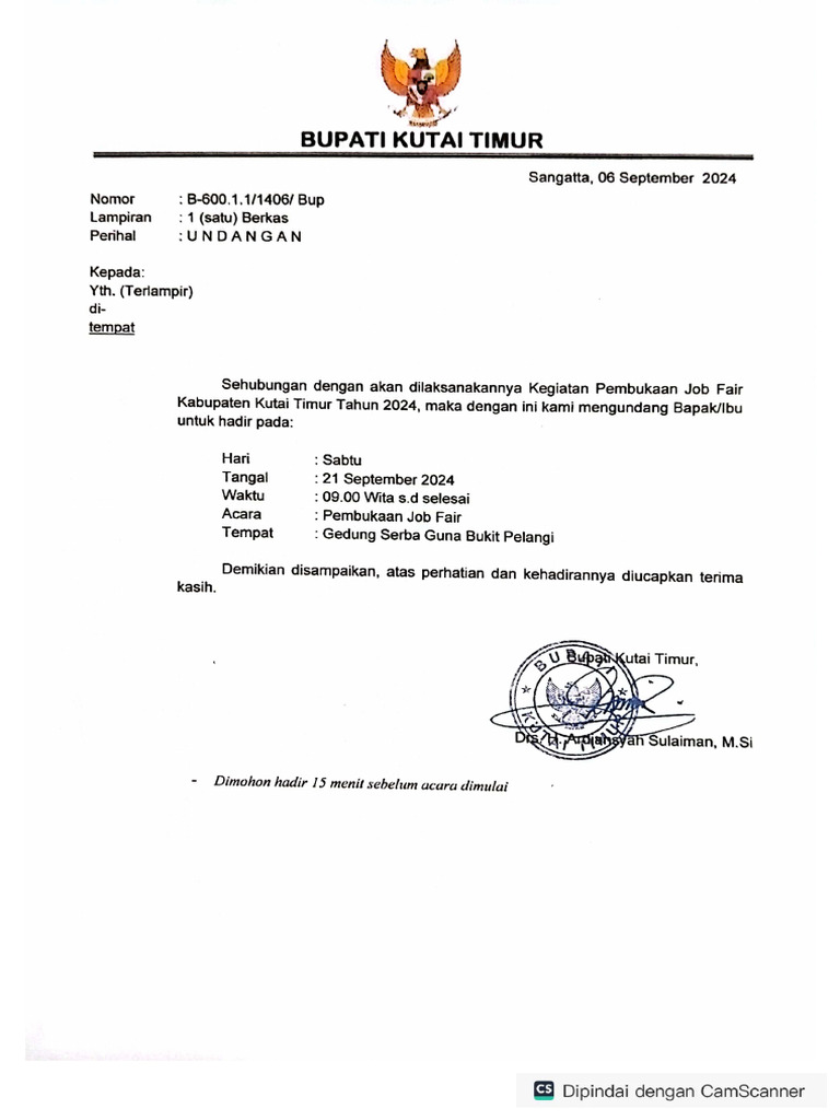 Undangan Job Fair | PDF