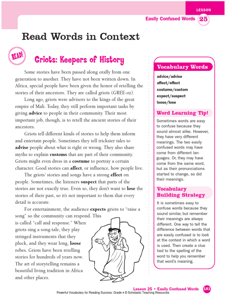 Easily Confused Words | PDF