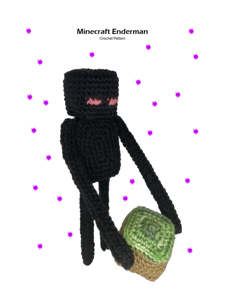Enderman Crochet Pattern | PDF | Crochet | Textile Arts