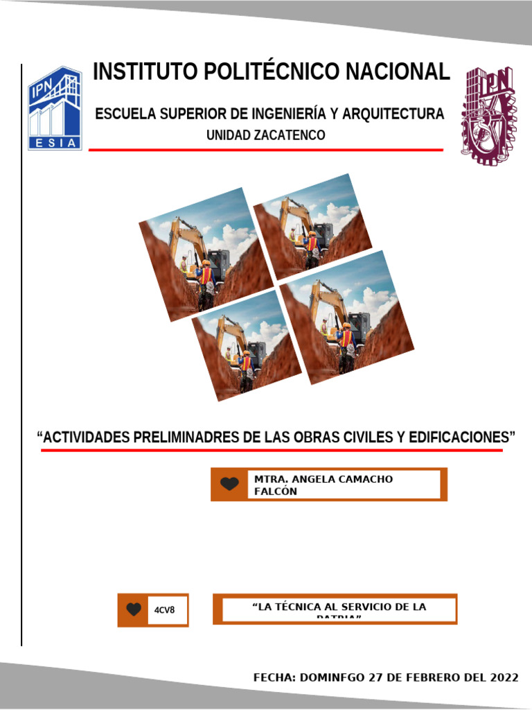 Actividades Preliminares de Las Obras Civiles y Edificación | PDF
