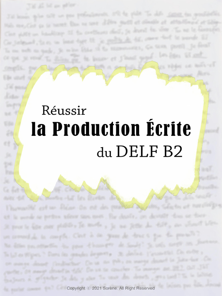 Réussir La Production Écrite Du DELF B2 (Final) - T.pdf-20210427205157 ...