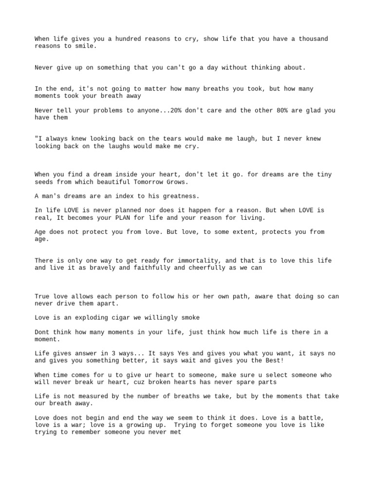 Inspiration About Love | PDF
