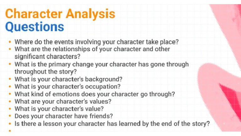 character analysis | PDF