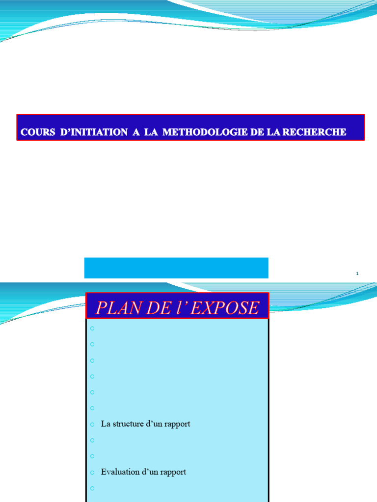 Initiation à la méthodologie de recherche | PDF