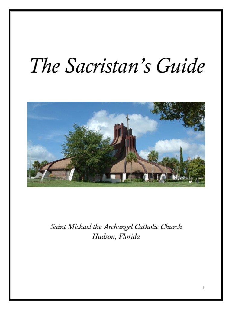 Sacristan Guide | PDF