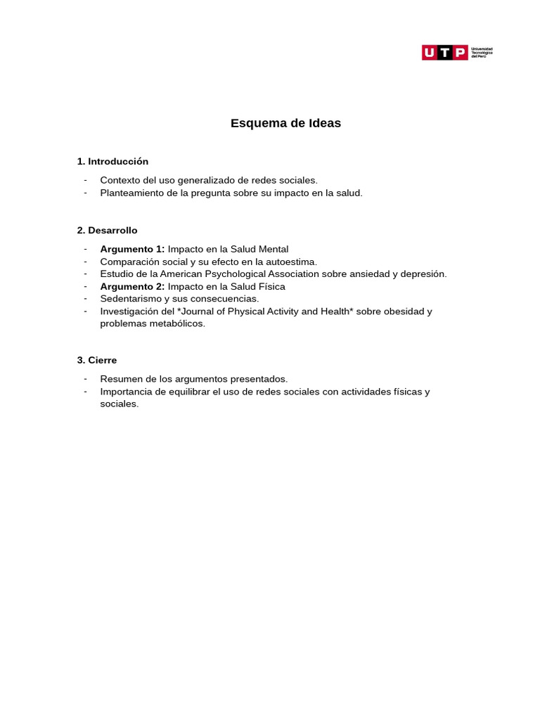 Esquema de Ideas | PDF