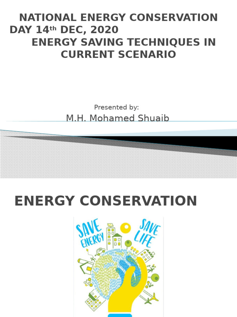 Energy Saving Techniques | PDF