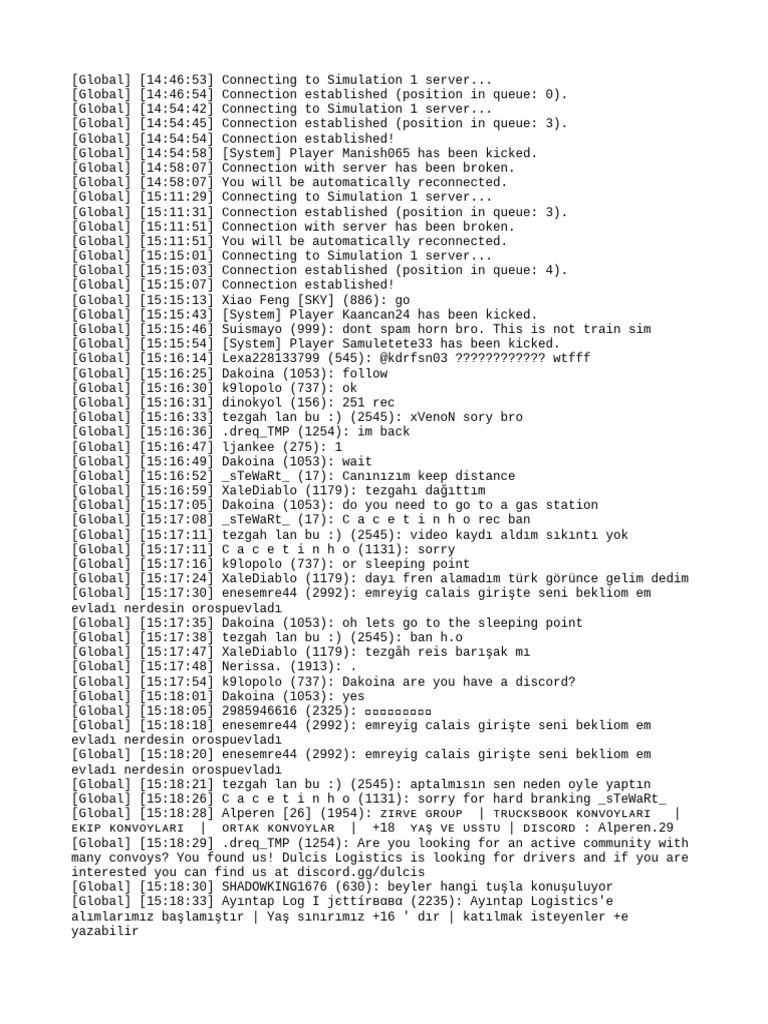 Chat 2024 08 01 Log | PDF
