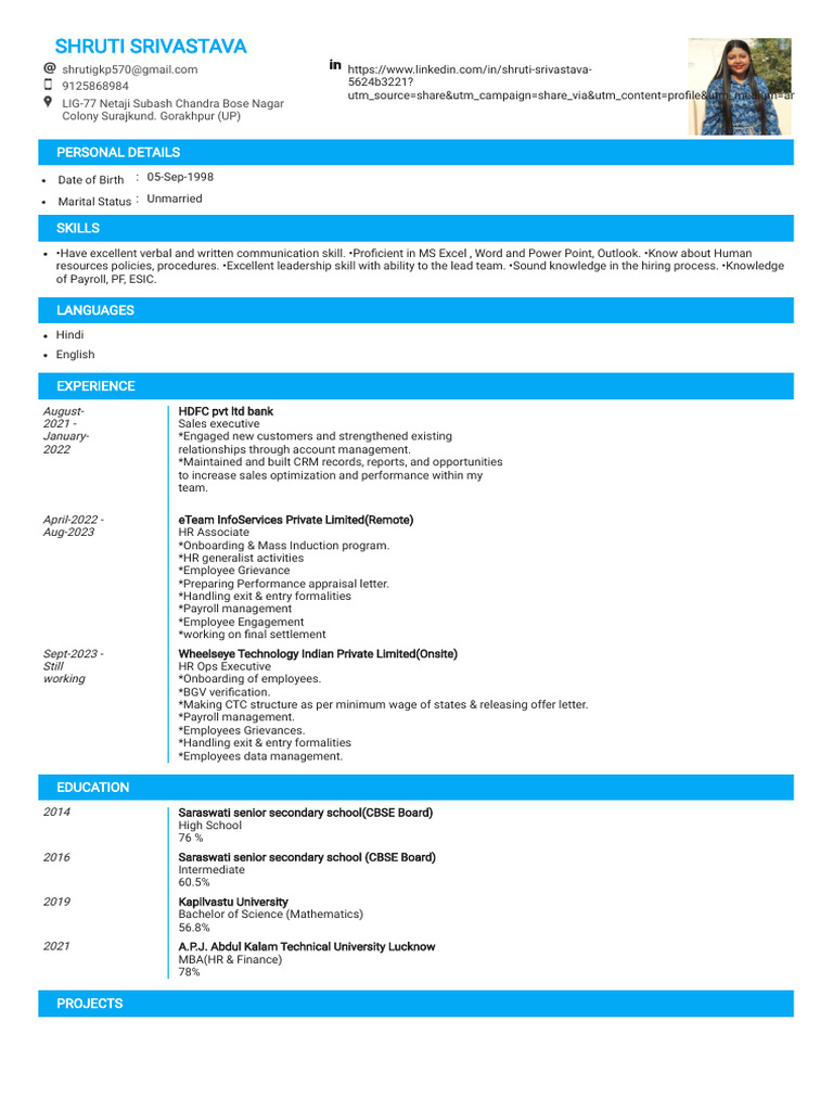 0 - Shruti Sri CV 2023-2-1 | PDF | Business