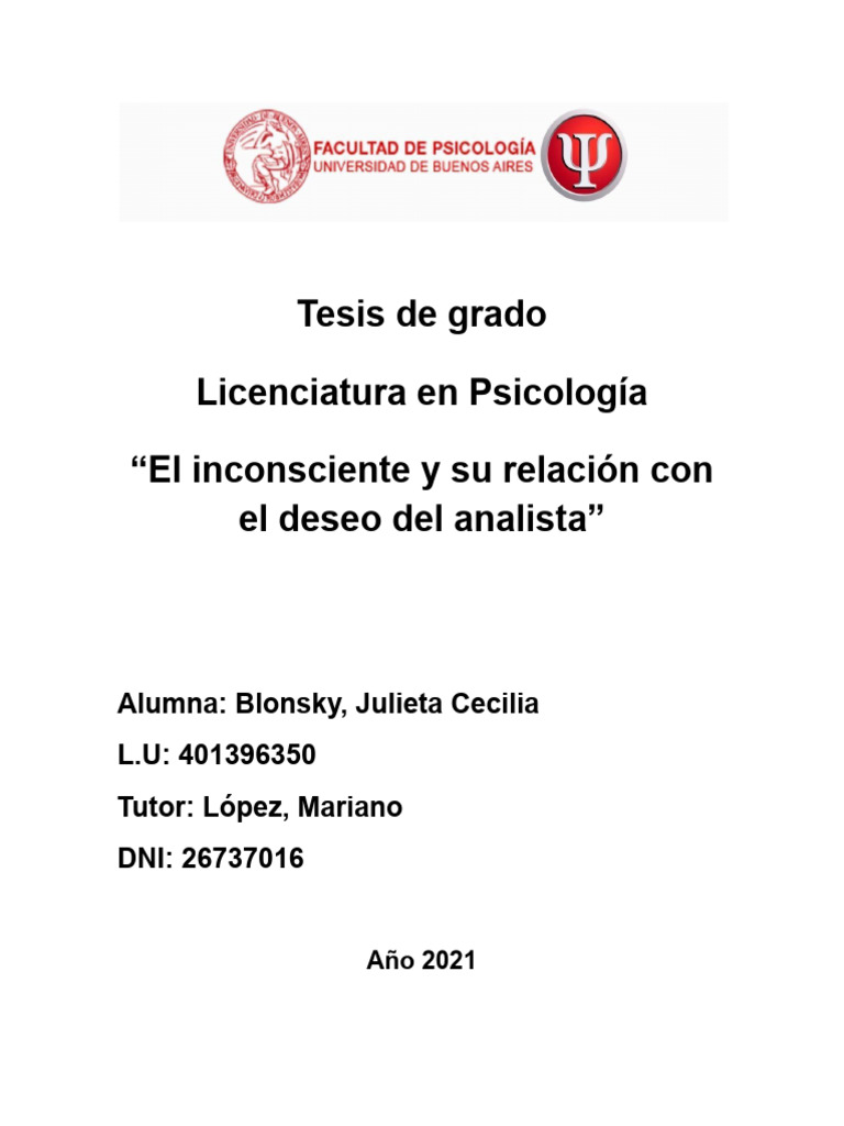 Tesis de Grado | PDF