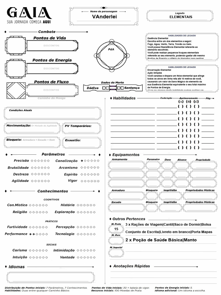 Ficha Vanderlei | PDF