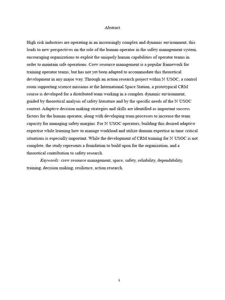 Crew Resource Management Training For N Usoc v2 | PDF | Human ...