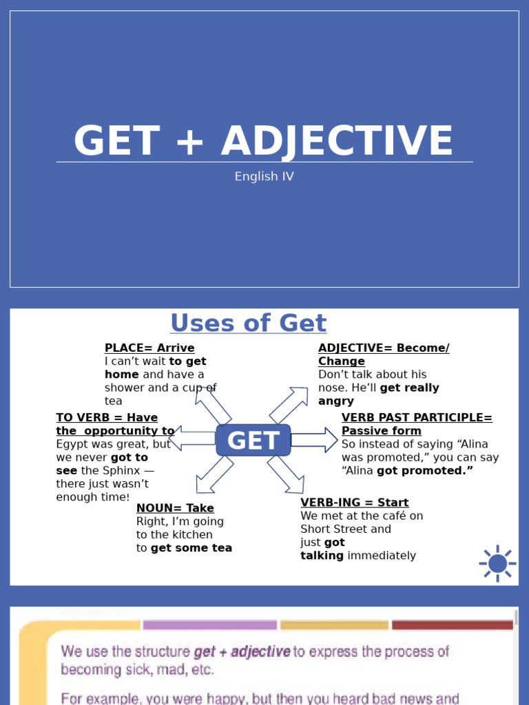 1 Get - Adjective | PDF