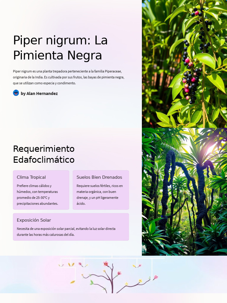 Piper Nigrum La Pimienta Negra | PDF
