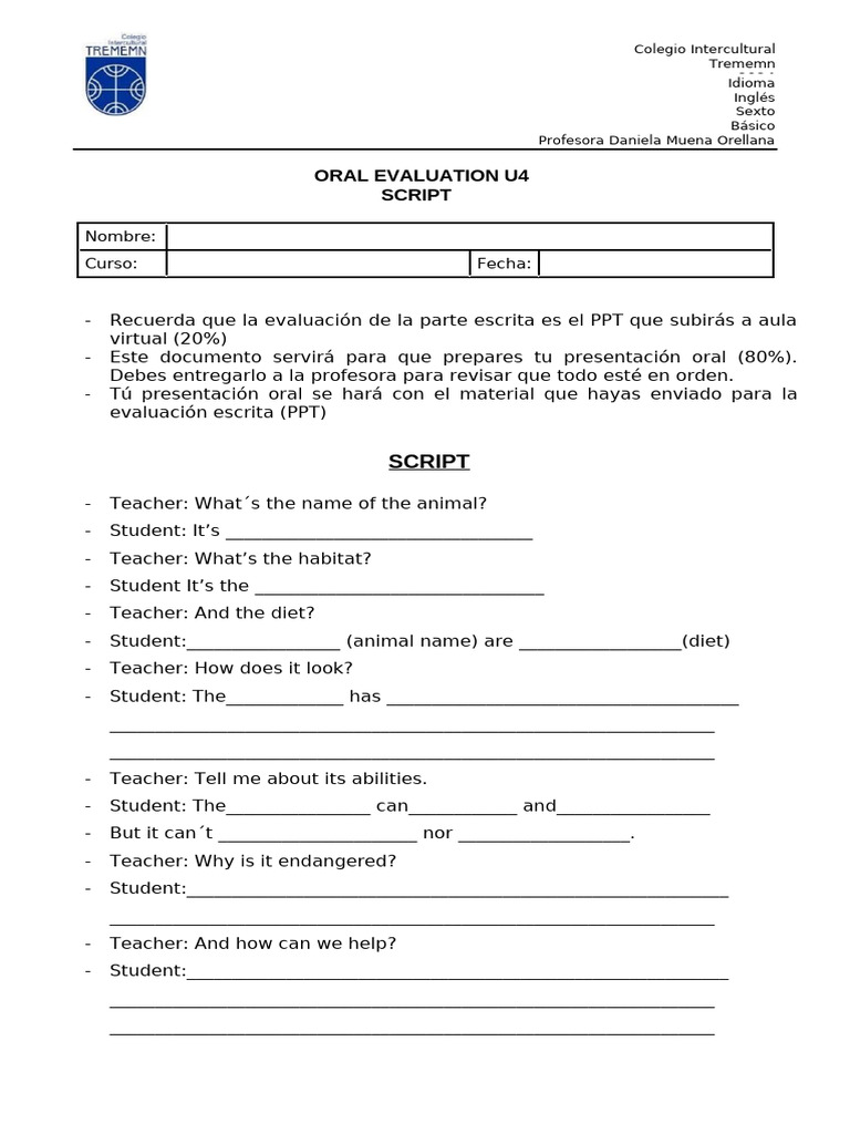 6TH Evaluación Formativa Escrita U2 | PDF
