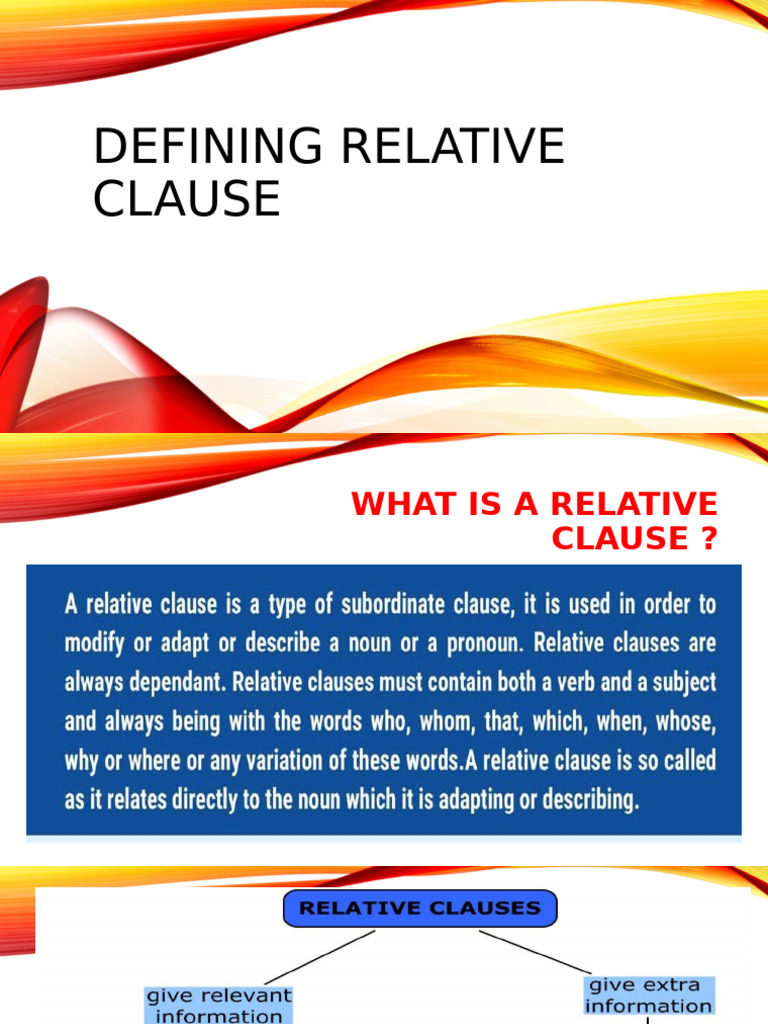5 Defining - Relative - Clause | PDF